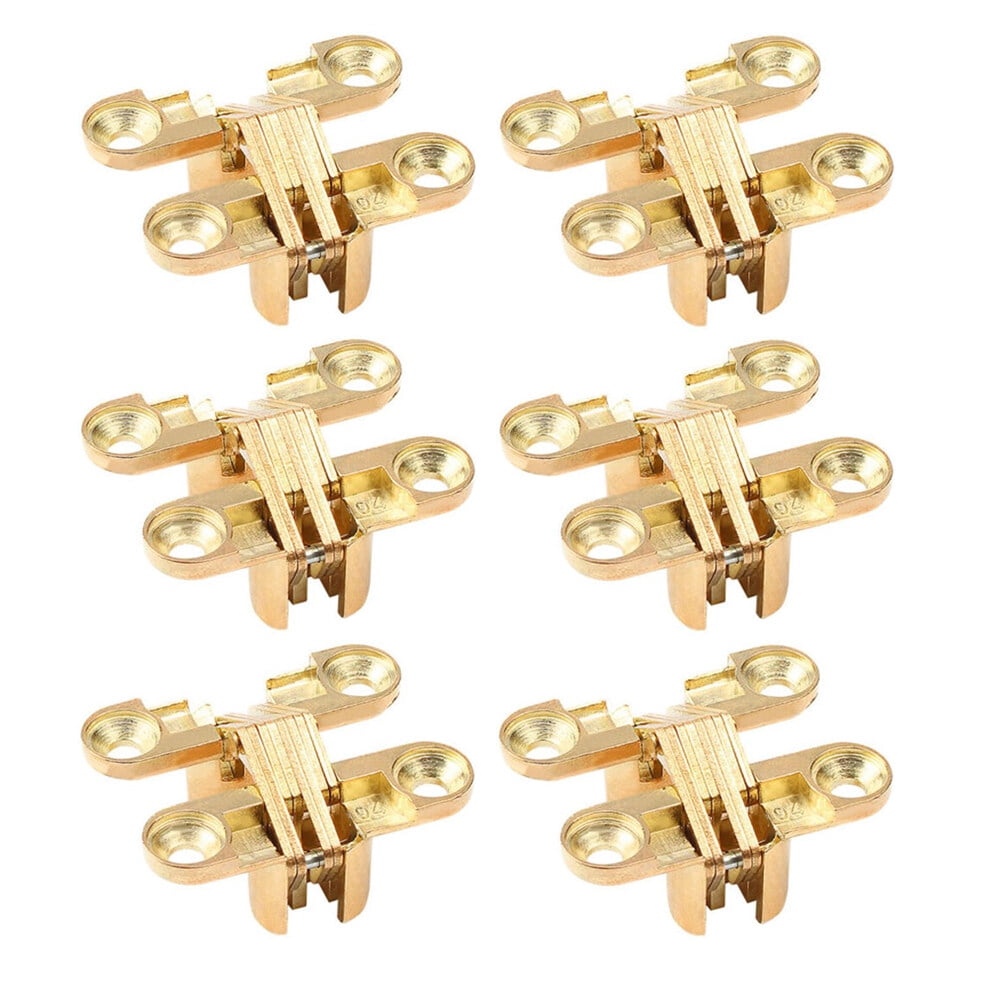 Folding Hinges 6pcs Folding Door Flap Hidden Hinge Table Holder Hinge ...
