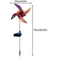 Solar Windmill Lights, 2 Pack Solar Wind Spinner Light Outdoor, 32 LED ...
