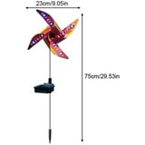 Solar Windmill Lights, 2 Pack Solar Wind Spinner Light Outdoor, 32 LED ...