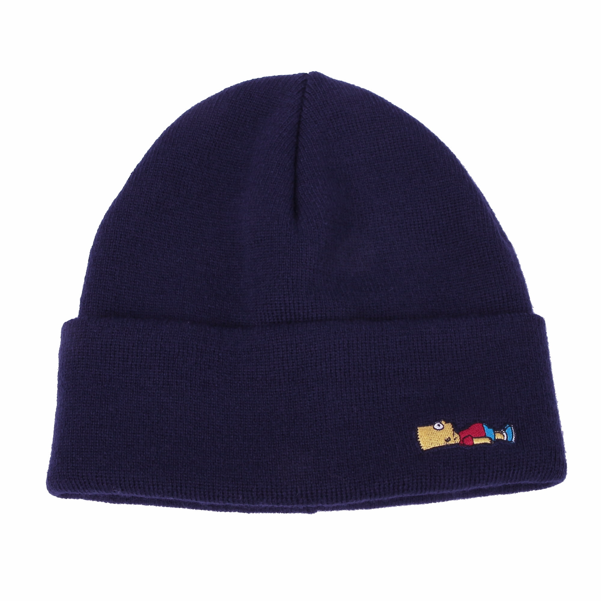 WITHMOONS The Simpsons Beanie Hat Simpsons Embroidery Hat HL51141 (Navy ...