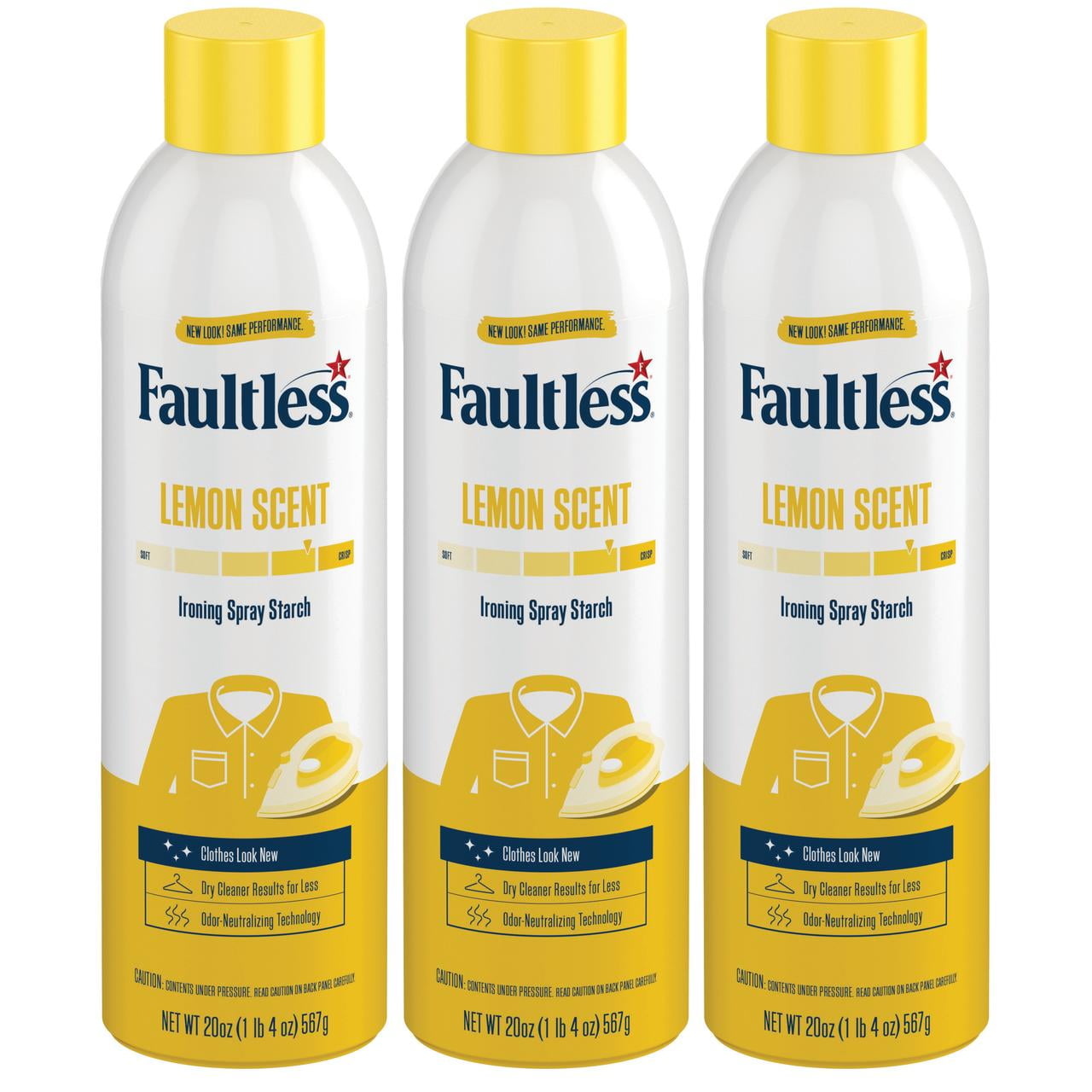 Faultless Lemon Ironing Spray Starch (3 Pack) - Walmart.com