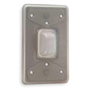 Hubbell Wtherprf Wll Plt,Stnd;Gray,1Gng,Lt Txtr HBL1785 - Walmart.com