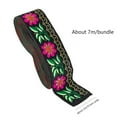 Embroidery Polyester Ribbons Jacquard Ribbon Garment Accessories Floral ...
