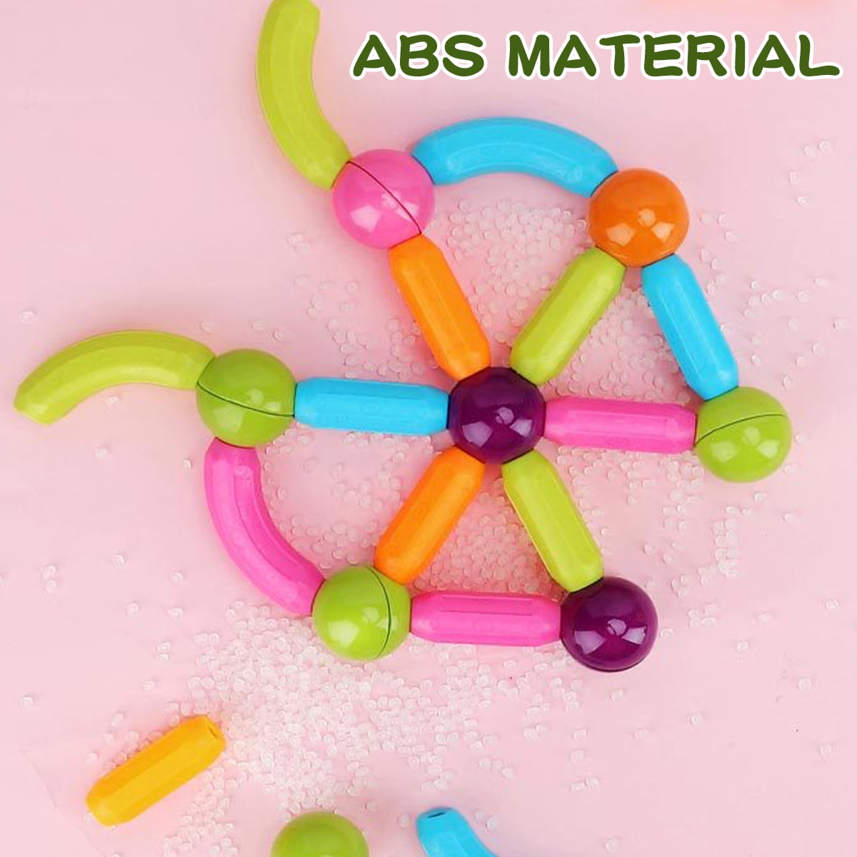 Buy Protoiya 25/74pcs Magnetic Balls and Rods Set DIY Assembly Magnetic ...