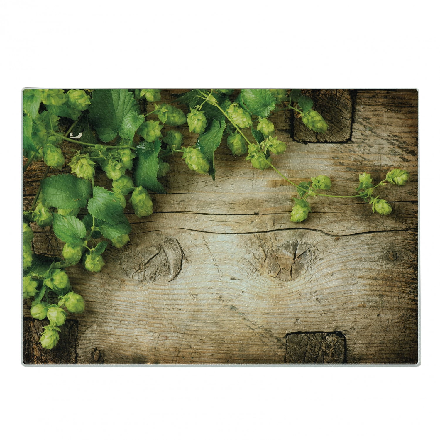 Plant Cutting Board, Hop Twigs on an Old and Cracked Wooden Board Fresh ...