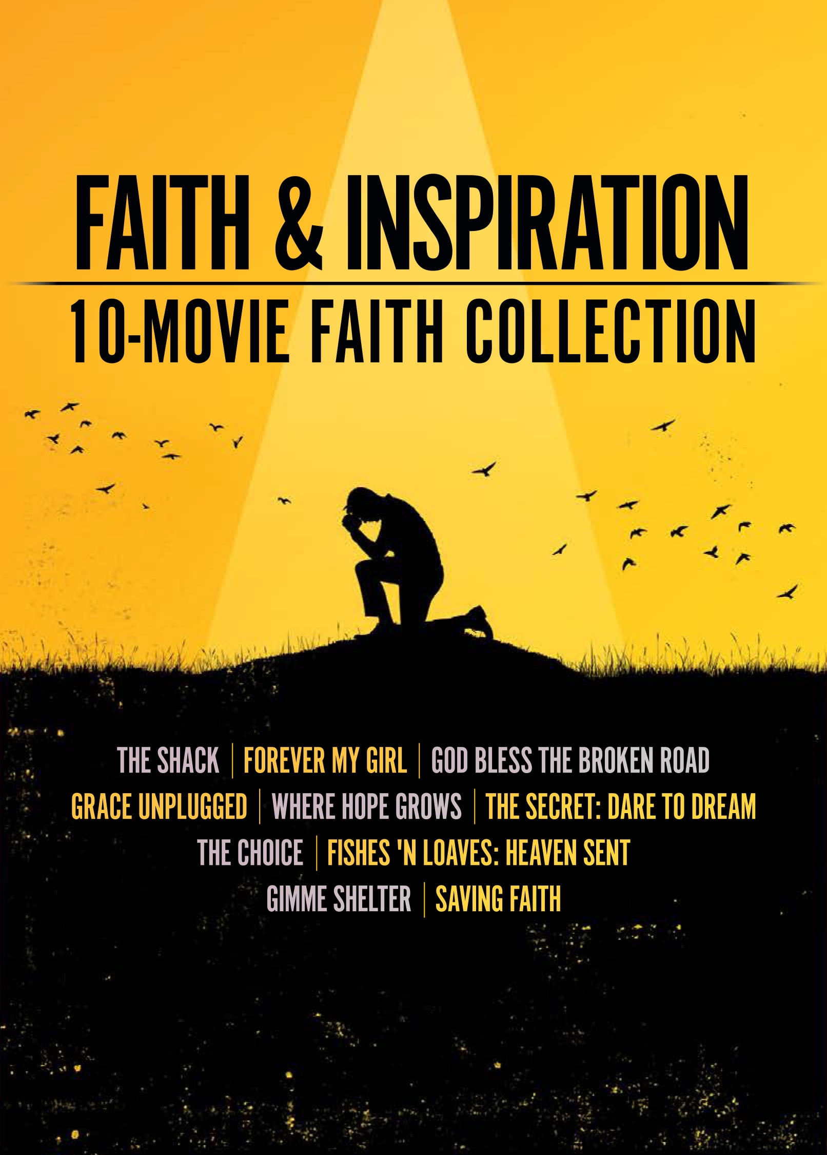 Faith & Inspiration: 10-Movie Faith Collection (DVD) (Walmart Exclusive ...