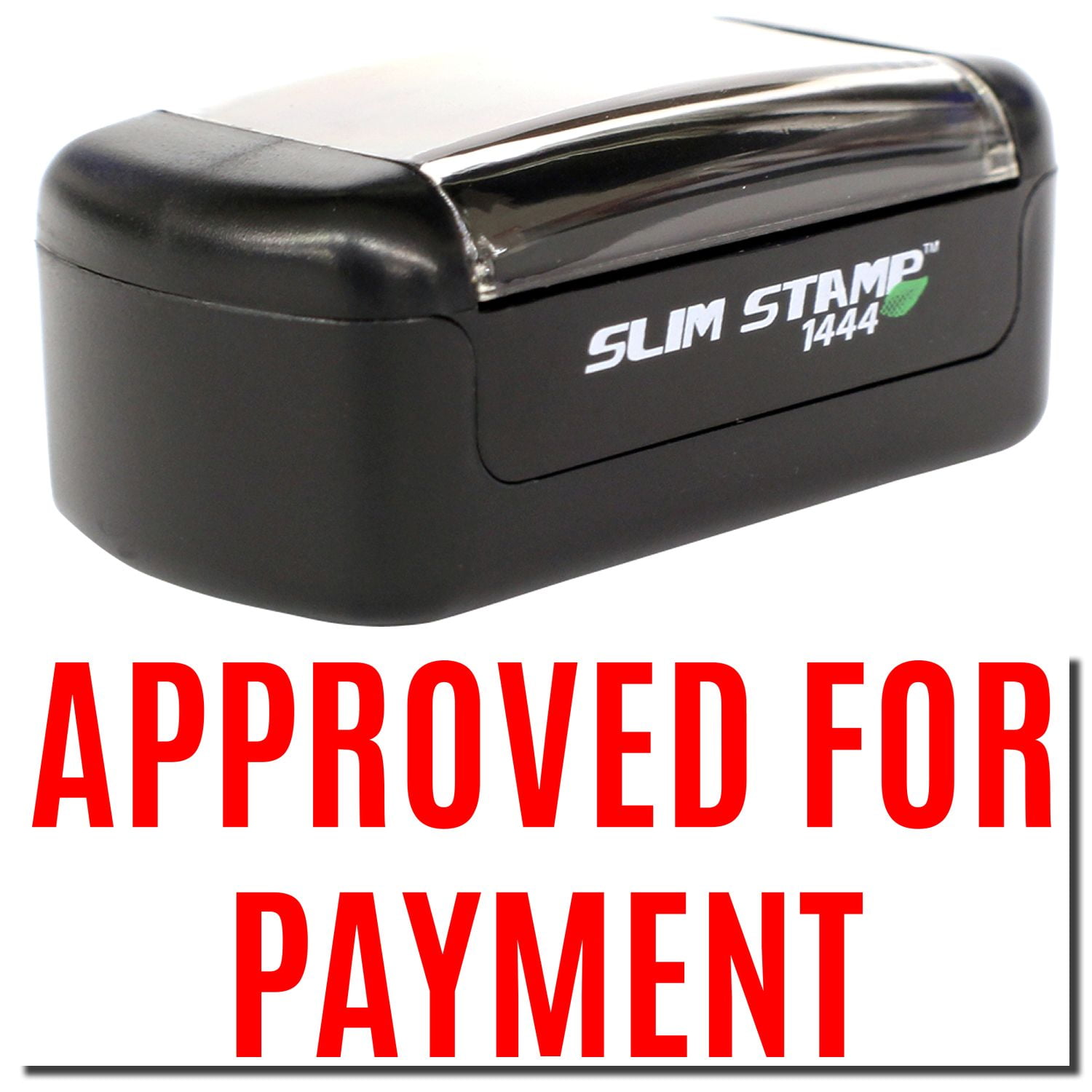 Slim Pre-Inked Narrow Font Approved for Payment Stamp, Slim 1444, Ultra ...