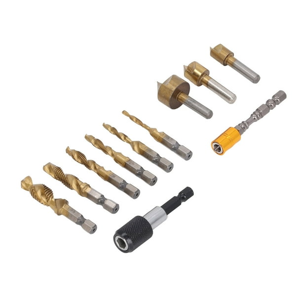 Herramientas de perforación de chaflán para carpintería, 11 piezas Herramientas de perforación ...