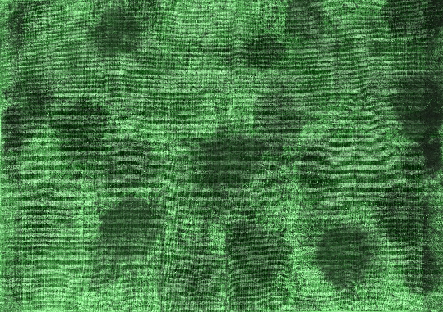 Ahgly Company Indoor Rectangle Abstract Emerald Green Contemporary Area ...