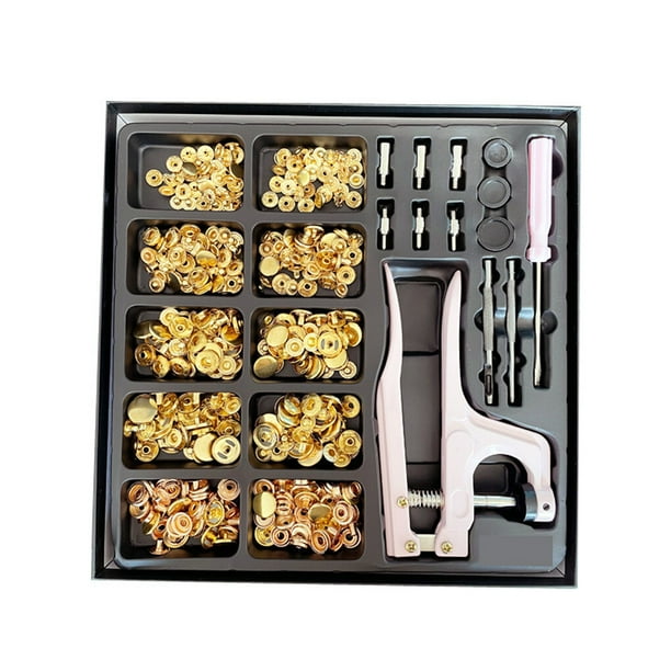 Goriertaly 100 Piece/set 10-17mm Snap Button Fastener Set Sewing ...
