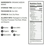 Food to Live Organic Adzuki Beans, 5 Pounds — Non-GMO, Kosher, Sproutable, Raw, Whole - Walmart.com