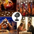 LiveGo Christmas Snowflake Projector Lights, LED White Snowfall ...