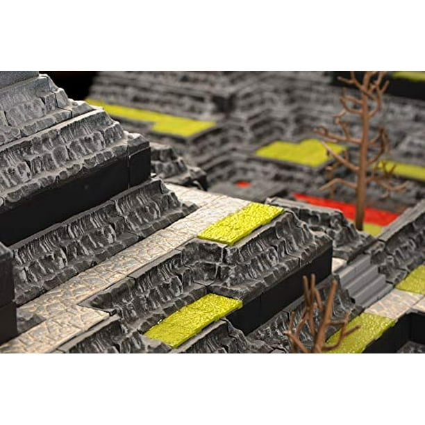 Monster Adventure Terrain 107 Piece Paintable Rock Formation Expansion ...