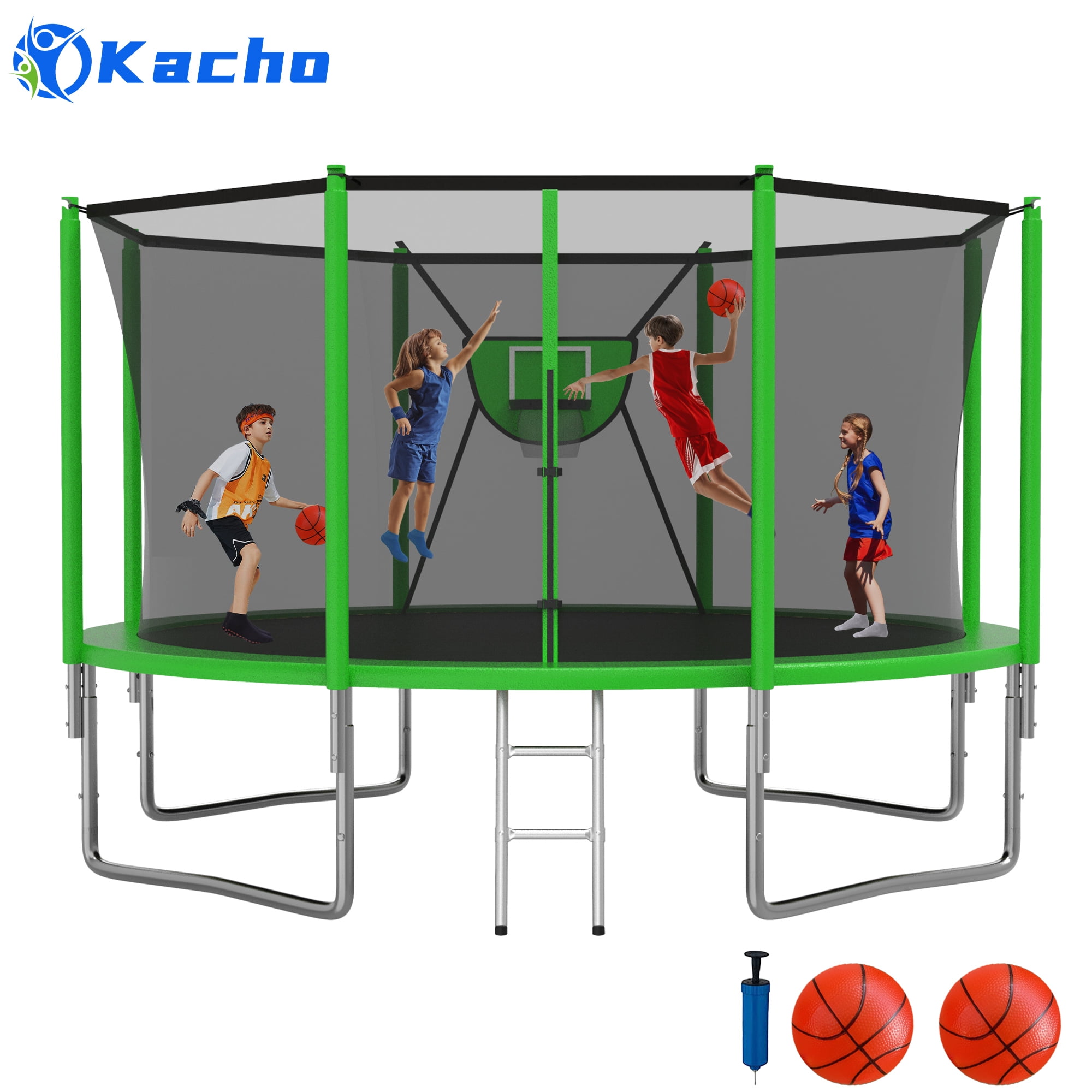 Kacho Trampoline for Kids Adults, Trampoline 12FT 10FT 14FT 16FT ...