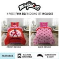 Miraculous Ladybug Kids Twin Bed in a Bag, Comforter and Sheets ...