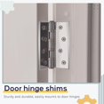 Bestwell 15 Pcs Door Hinge Shims Steel Metal Shim for Repair Kit, 4 ...