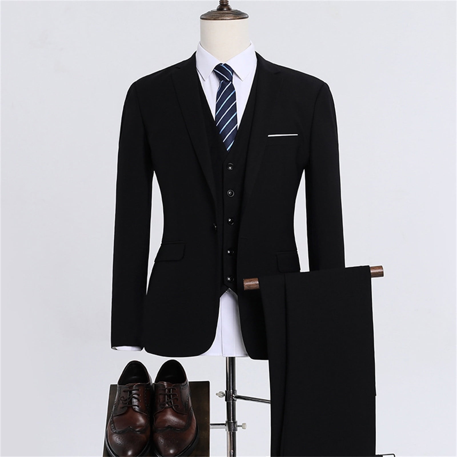Gubotare Mens Suit Jacket Big And Tall One Button Slim Fit Single Party ...