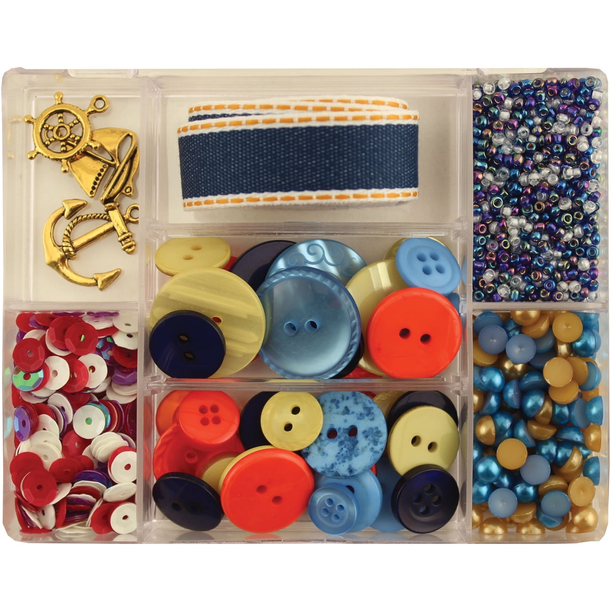 Buttons Galore LL Embellishment Kit AdventureatSea - Walmart.com