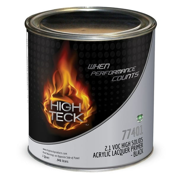 High Solids Acrylic Lacquer Primer Black/Hot Rod Black 1 Quart 77401 ...
