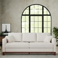 DHP Brooklyn Upholstered Wood Base Sofa, Textured Beige - Walmart.com