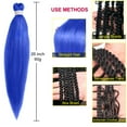 JINYUN-Blue Pre Stretched Braiding Hair - 26 Inch 2 Pack Braiding Hair ...