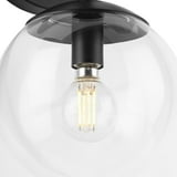 Atwell Collection Two-Light Matte Black Mid-Century Modern Wall Sconce ...
