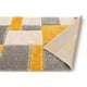 Well Woven San Francisco Escondido Yellow Modern Squares 5'3" x 7'3 ...