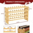 Wine Rack Freestanding Floor - 36 Wine Bottle Holder, Large Stackable ...