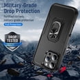 For Apple iPhone 15 Pro Max Case With 360° Rotation Metal Ring Holder ...