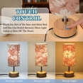 BZSMCE Flower Daisy Pattern Printed 3 Color Touch Control Table Lamp ...