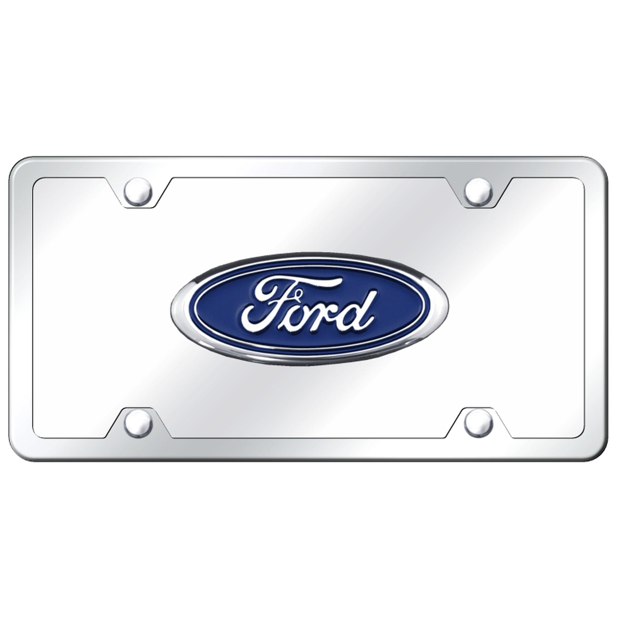 Ford Logo License Plate Kit (Chrome) - Walmart.com
