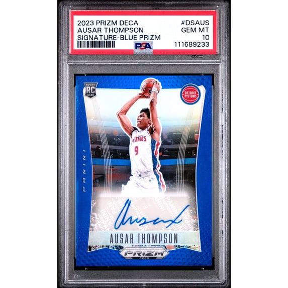 2023 Panini Prizm Deca Signatures Ausar Thompson #DSAUS Blue PSA 10 ...