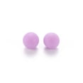 200pc Opaque Acrylic Beads Frosted No Hole Round Mixed Color 6mm ...