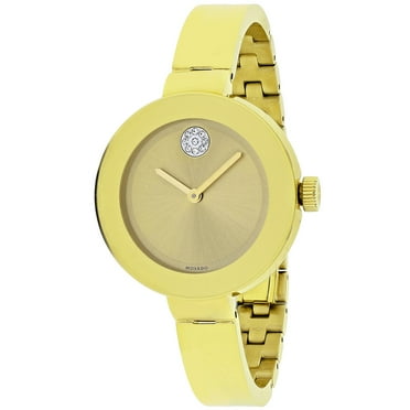 Bulova Women's Classic Champagne Dial Yellow Gold Steel Bracelet Watch ...