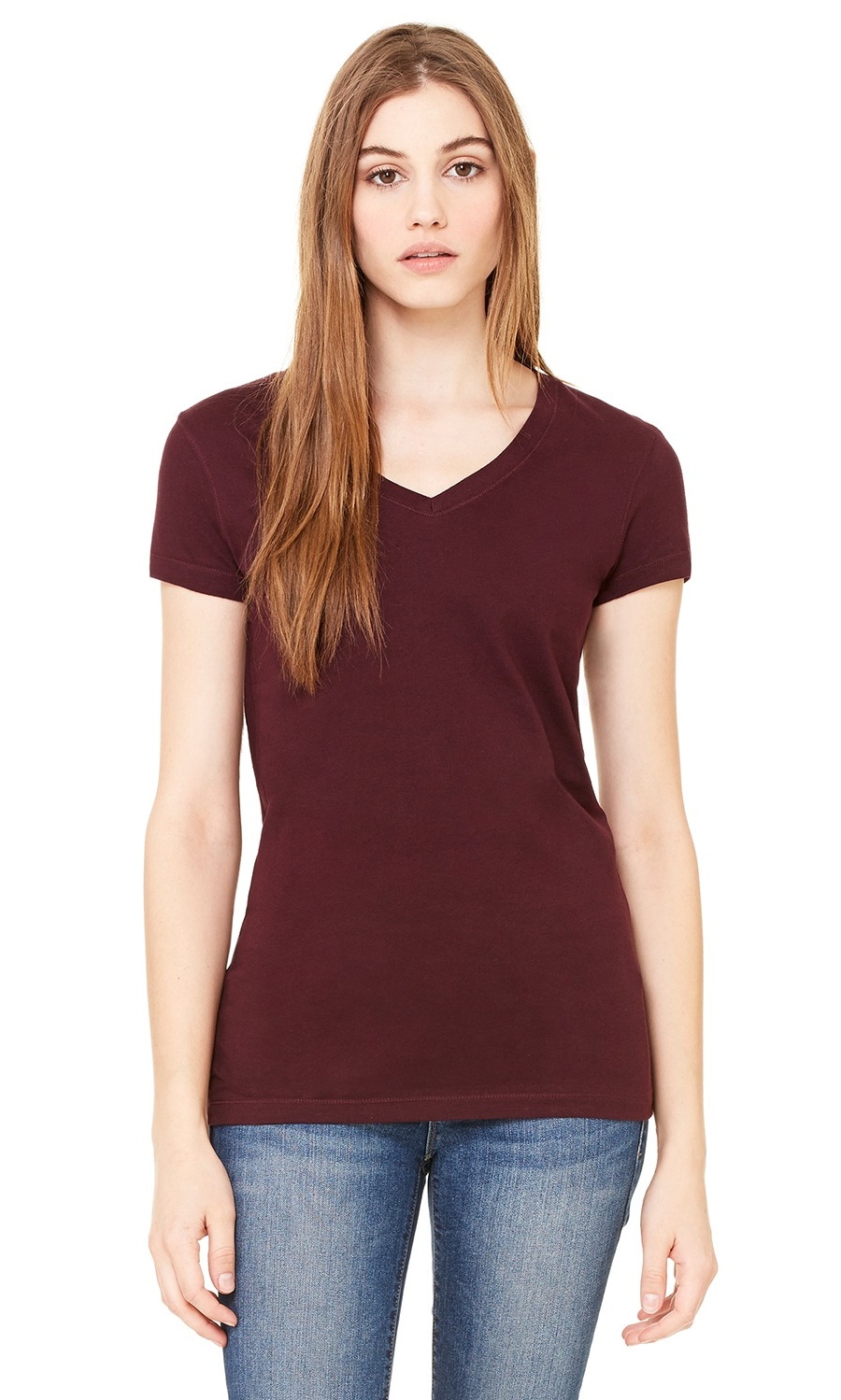 BELLA CANVAS The Bella Canvas Ladies Jersey Short Sleeve V Neck T BELLA CANVAS The Bella Canvas Ladies Jersey Short Sleeve V Neck T