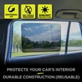 (2 pack) Auto Drive Universal Fit Side Window Repeat Using Black PVC ...