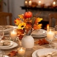 Artificial Pumpkin Maple Picks for Fall Thanksgiving Decor, Realistic ...