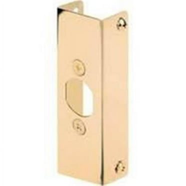 1-3/4 in. x 9 in. Thick Solid Brass Lock and Door Reinforcer, 2-1/8 in ...