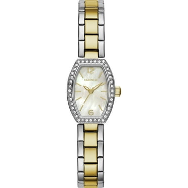 Caravelle Designed By Bulova Women's Crystal Dial Barrel Dress Watch ...