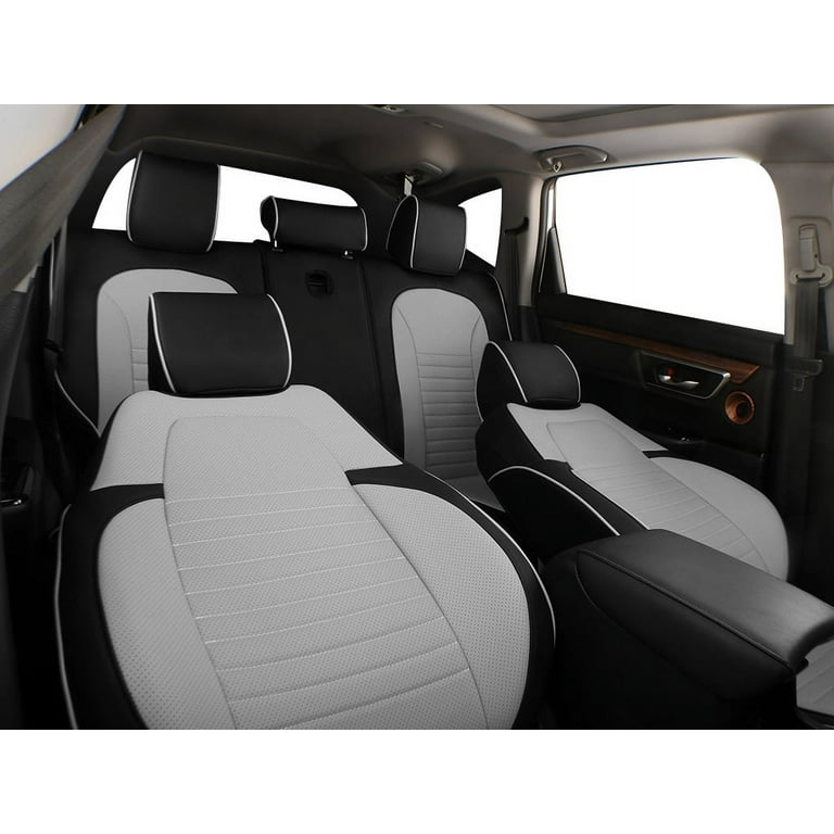 EKR Custom Fit CRV Seat Covers for 2023 2024 2025 Honda CRV LX EX EX L Sport Sport L Sport Touring Trailsport Hybrid Full Set Breathable Leather