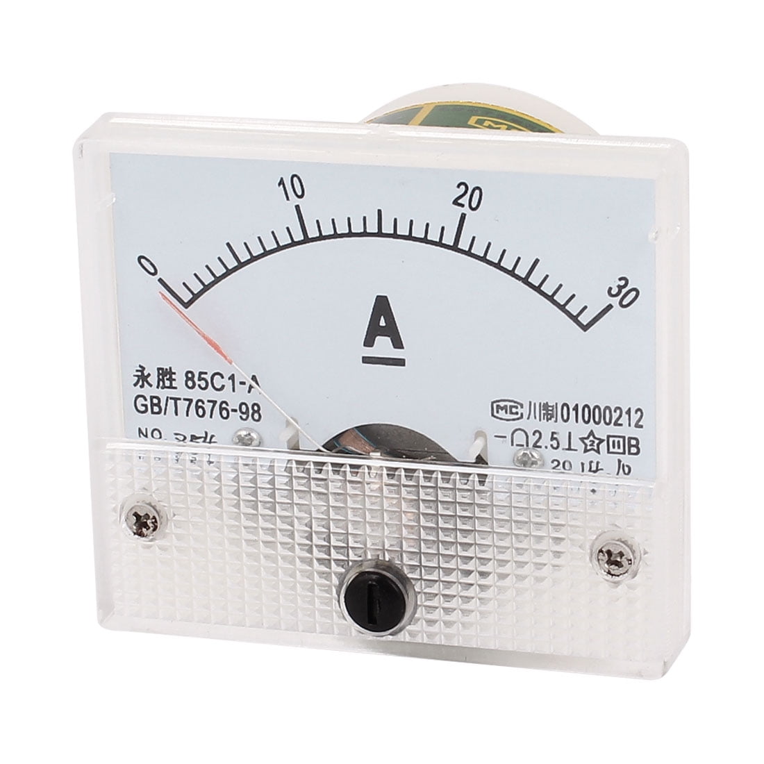 Unique Bargains 85C1-A DC 0-30A Analog Ammeter Analogue Panel Ampmeter ...