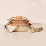 FIKA Objet Comfort 7-Piece Kitchen Nonstick Healthy Cooking Cookware ...