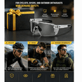 UV400 Photochromic Polarized Safety Glasses - Impact Resistant PC Lens ...
