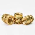 50Pcs Brass Hot Melt Insert Knurled Nut Thread Heat Molding Twill ...