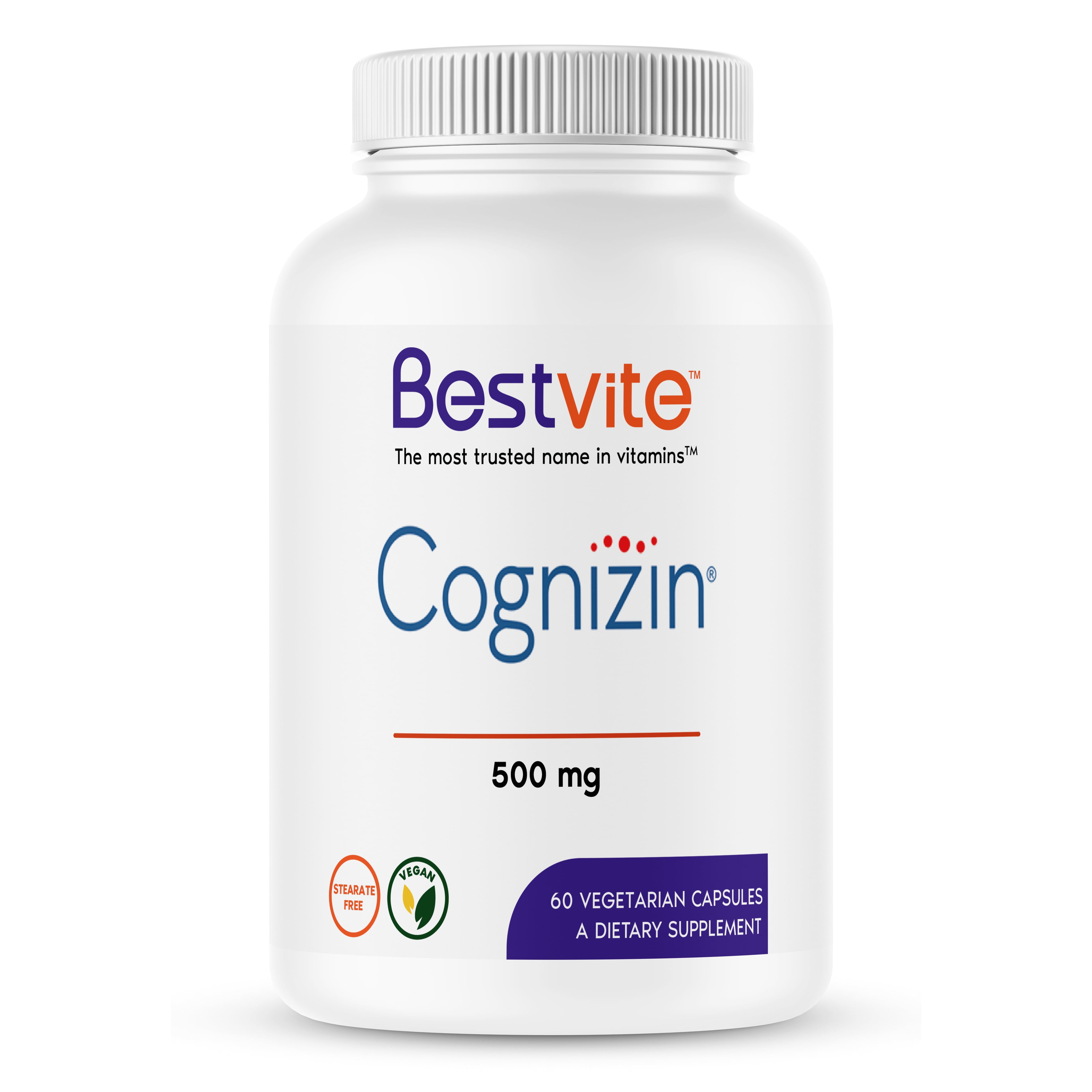 Bestvite Cognizin Citicoline 500mg (60 Vegetarian Capsules ...