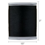 Hello Hobby Black Machine Embroidery Thread, 100% Polyester, 40 WT ...