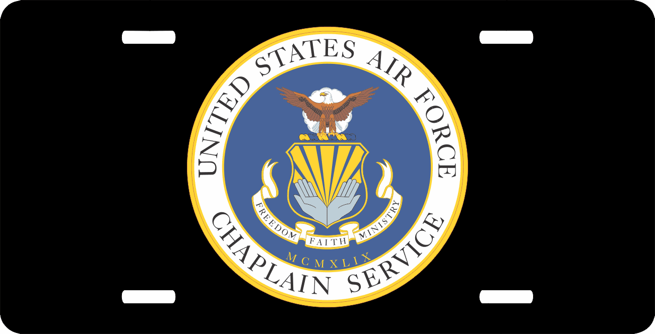 U.S. Air Force Chaplain Service Seal License Plate - Walmart.com