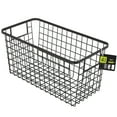 Smart Design Nestable Basket Set - 6 x 6 x 12 inch - Set of 4 - Black ...