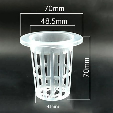50X Hydroponics Plant Grow Net Cup Mesh Aeroponic Aquaponic Mesh Pot ...