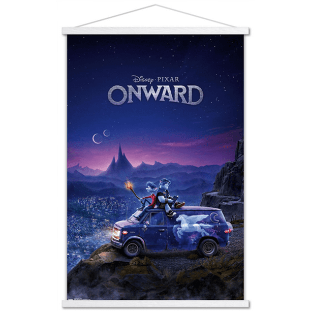 Disney Pixar Onward - Teaser Wall Poster with Magnetic Frame, 22.375" x ...